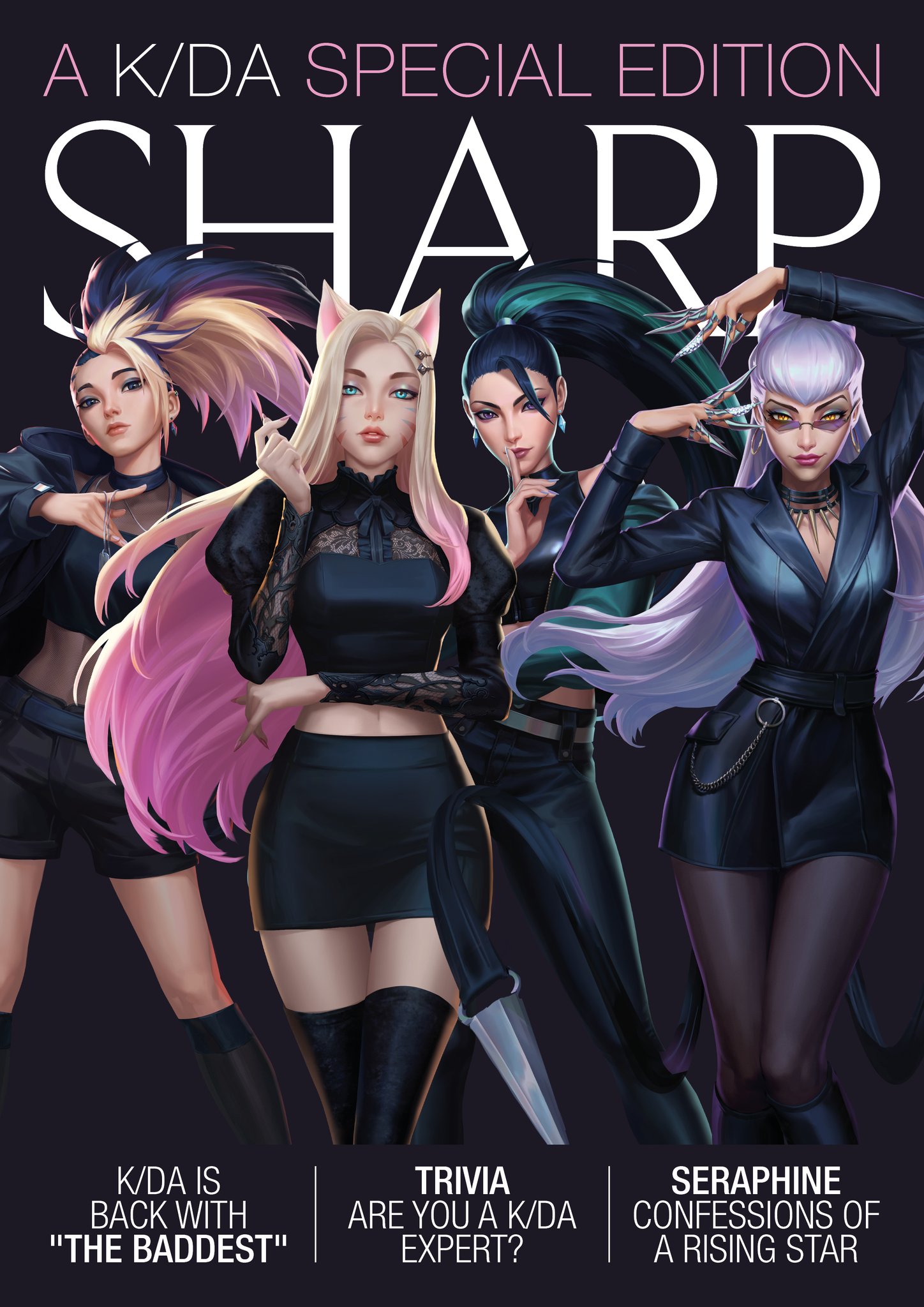 K/DA - 插画 - 幽灵疾步-Ghostoact